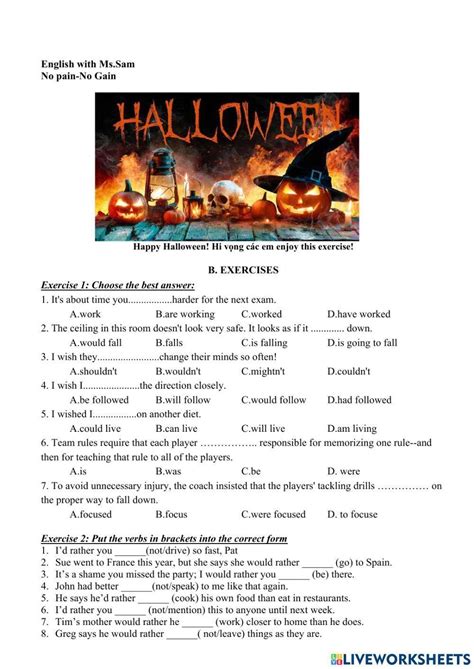 Subjuntive Free Interactive Worksheets 1585741