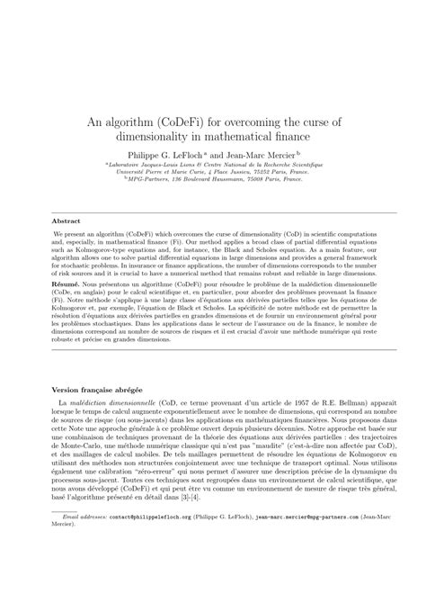 Pdf A New Method For Solving Kolmogorov Equations In Mathematical Finance