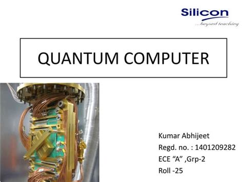 Quantum Computer Ppt Pptx