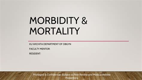 Ppt Morbidity And Mortality Powerpoint Presentation Free Download Id8913810