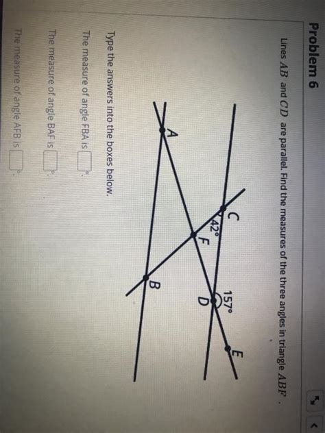 Solved Problem Lines AB And CD Are Parallel Find The Chegg