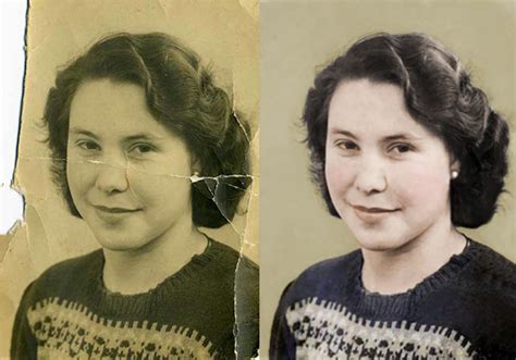 Photo Restorations Before After Collection Behance