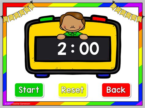 Classroom Timer 15 Minutes Teacher Gameroom