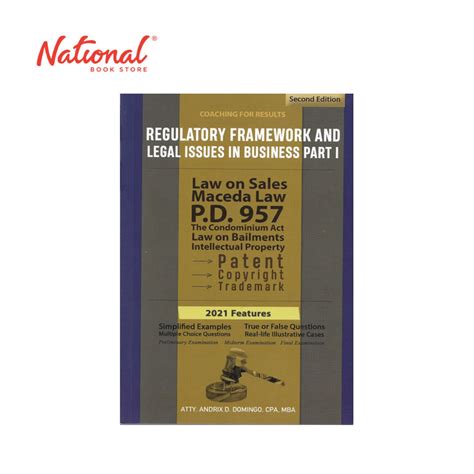 Regulatory Framework And Legal Issues In Business Part 1 2021 By Atty Andrix Domingo College Book