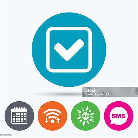 확인표시 팻말 아이콘크기 서비스됨 스퀘어 기호까지 긍정적인 감정 표현에 대한 스톡 벡터 아트 및 기타 이미지 긍정적인 감정 표현 기하 도형 다운로드 Istock