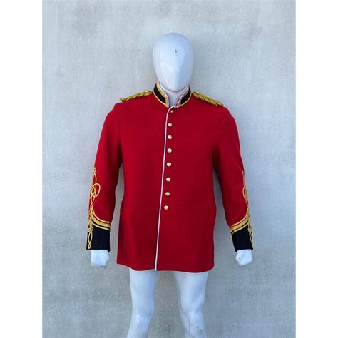 Handmade Zulu War Red Jacket British Army Military Tunic Wool Coat Etsy