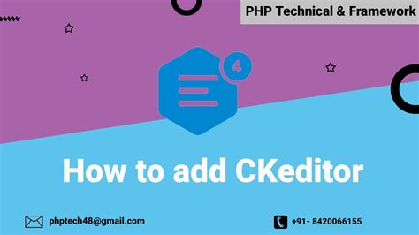 How To Add CKeditor How To Add CKeditor In A Website How To Use