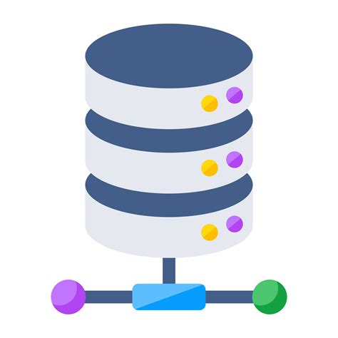 A Perfect Design Icon Of Network Database Vector Art At Vecteezy