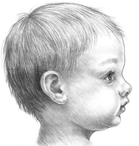 Как нарисовать портрет ребенка карандашом поэтапно Портрет Рисовать Как рисовать