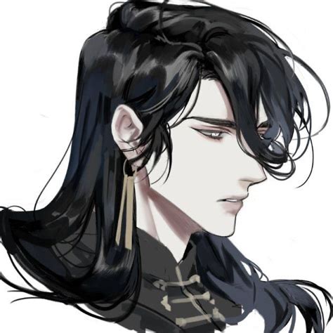 Pin By 𝔩𝔲𝔠𝔨 𝔰𝔞𝔶 On Lord Anime Guy Long Hair Long Hair Drawing Character Design Male