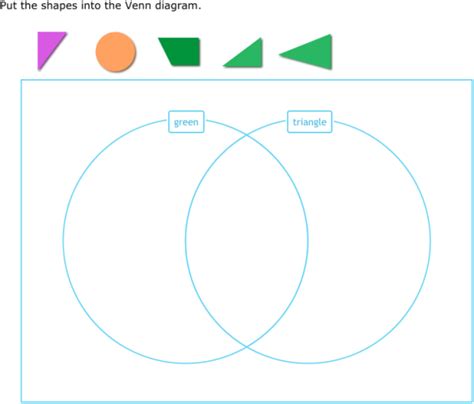 IXL Sort Shapes Into A Venn Diagram Grade Math