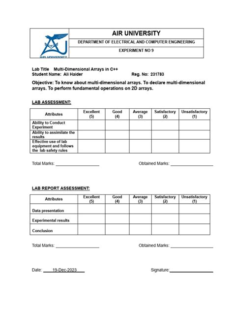 Lr8 Ali Haider 231783 Cp Pdf Matrix Mathematics Computer Programming