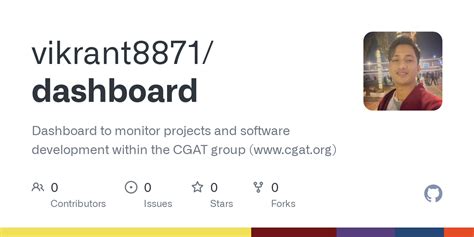 Github Vikrant8871 Dashboard Dashboard To Monitor Projects And Software Development Within