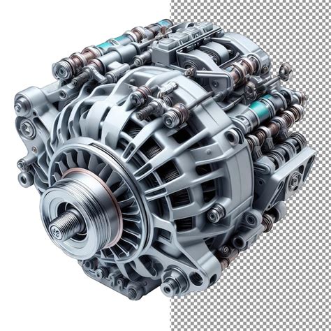 Premium PSD Engineered Precision Isolated Png Render Of Automotive Power