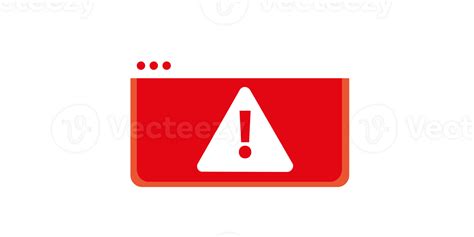Modern Pop Up Alert With Flat Design On Red Background 31696521 Png