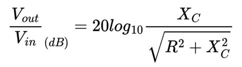 RC Low Pass Filter Response Interactive Calculator