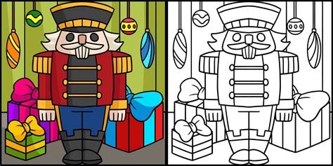 Nutcracker Coloring Premium Vector Nutcracker Christmas Coloring