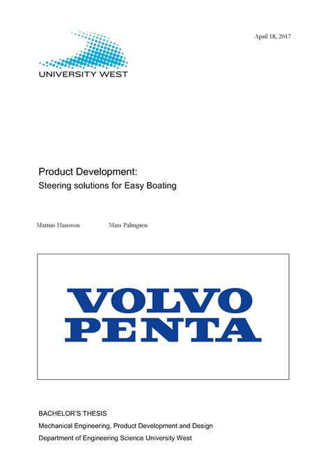 Examensarbete Inom Maskiningenjör April 18 2017 Bachelors Thesis