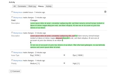 Improved Diff For Jira Version History Atlassian Marketplace