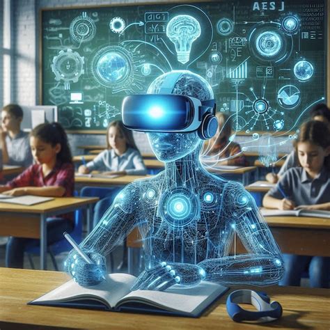 Vr Headset Using Ai Artificial Intelligence Technology Machine Learning Premium Ai Generated Image