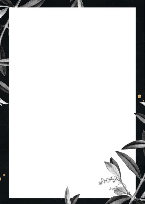 Free Black Border Templates Editable And Printable