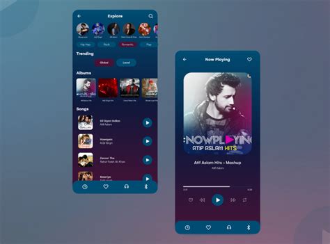Music Mobile App UI Design By Muhammad Afraz Khan On Dribbble
