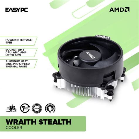 Easypc Amd Wraith Stealth Cooler Heatsink Fan Lazada Ph