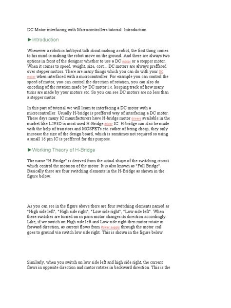 Avr Programming For Dc Motor Interfacing Pdf Electrical Engineering Electronic Engineering