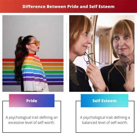Pride Vs Self Esteem Difference And Comparison