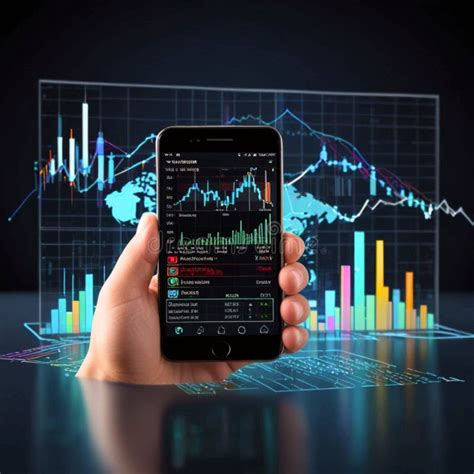 Application Of Smartphone With Business Graph And Analytics Data On Isometric Mobile Phone