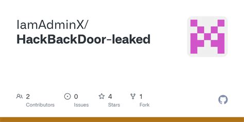 GitHub IamAdminX HackBackDoor Leaked