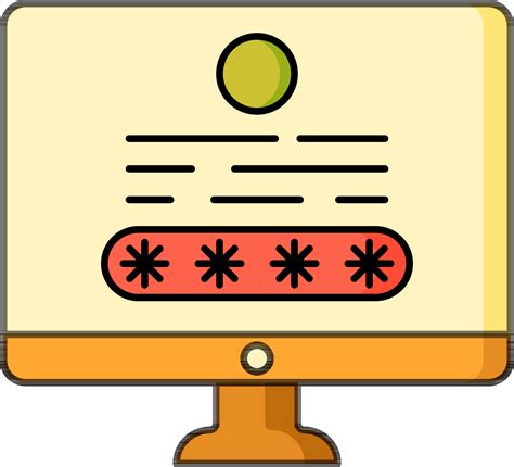 Desktop Screen Lock Password Icon Or Symbol 24362092 Vector Art At Vecteezy