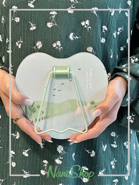 آینه رومیزی فانتزی طرح قلبی