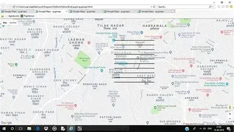 Plotting Data On Google Map Using Python S Pygmaps Package Geeksforgeeks