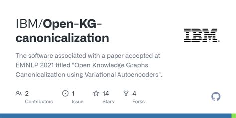 Github Ibmopen Kg Canonicalization The Software Associated With A Paper Accepted At Emnlp