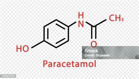 파라세타몰 화학식 투명한 배경에서 분리 된 Paracetamol 구조 화학 공식 아세트아미노펜에 대한 스톡 벡터 아트 및 기타 이미지 아세트아미노펜 분자 구조