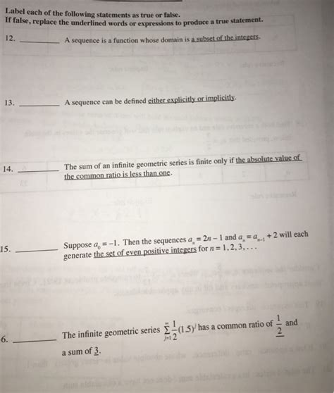 Solved The Sum Of An Infinite Geometric Series Is Finite