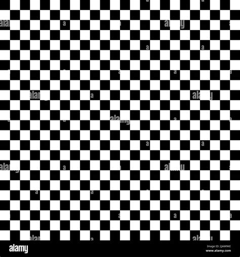 Black And White Chessboard Pattern With Checkers Vector Illustration