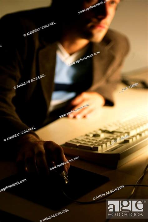 Man Using A Computer Mouse Stock Photo Picture And Royalty Free Image Pic FOT 124060