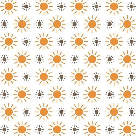 Sun Fabric Wallpaper Repeating Trendy Pattern Vector Illustration Background 39220249 Vector Art