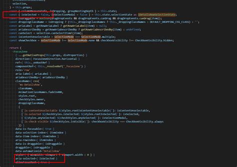 Detailslist Aria Selected Is Always Present Even If Selectionmode