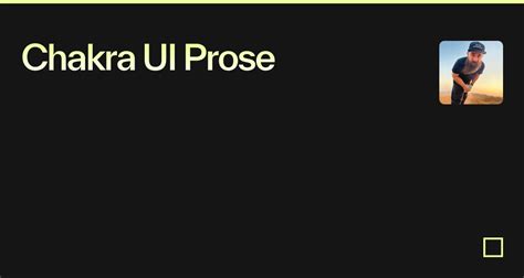 Chakra Ui Prose Codesandbox