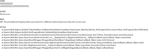 Anti Forgery Token And Anti Forgery Cookie Related Issues