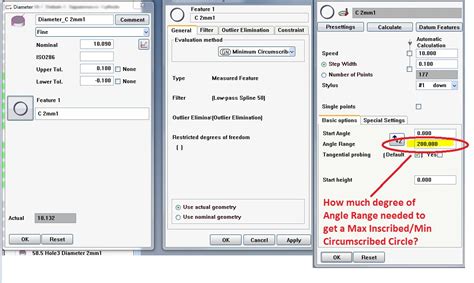 Minimum Circumscribed Circle General Zeiss Qualityforum