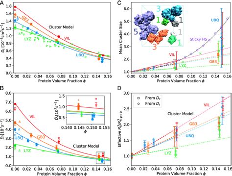 Protein Diffusion And Clustering A And B Concentration Dependent Download Scientific Diagram
