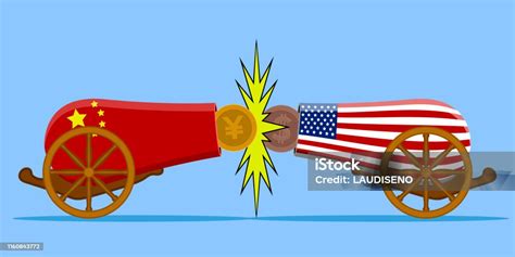 미국 Vs 중국 무역 전쟁 3위에 대한 스톡 벡터 아트 및 기타 이미지 3위 개념 경제 Istock