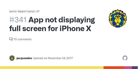 App Not Displaying Full Screen For Iphone X · Issue 341 · Ionic Teamionic V1 · Github