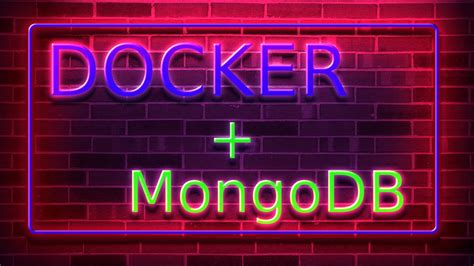 mongodb installation in docker container and working with mongoose
