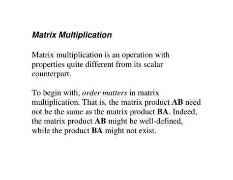 Ppt Matrix Multiplication Matrix Multiplication Is An Operation Ppt Matrix Multiplication Matrix Multiplication Is An Operation