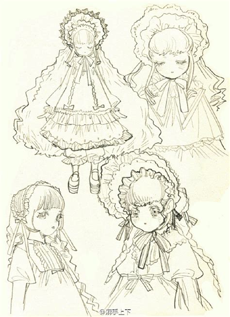 {线稿系列}角色线稿设计，动态（日韩现代）